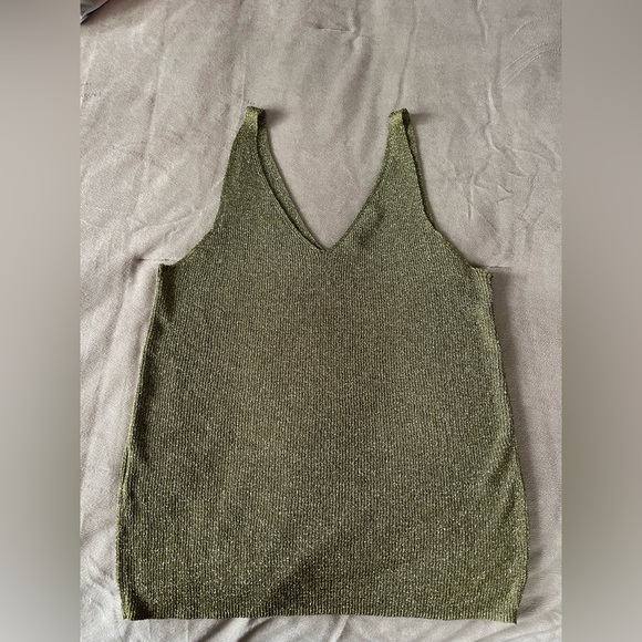 Mango | Tops | Sparkling Green Top | Poshmark